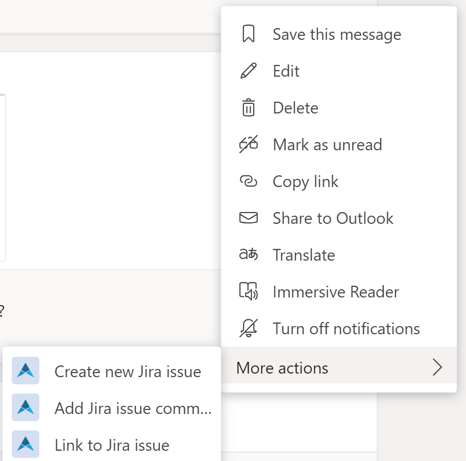 Add new Jira issue comment in Teams