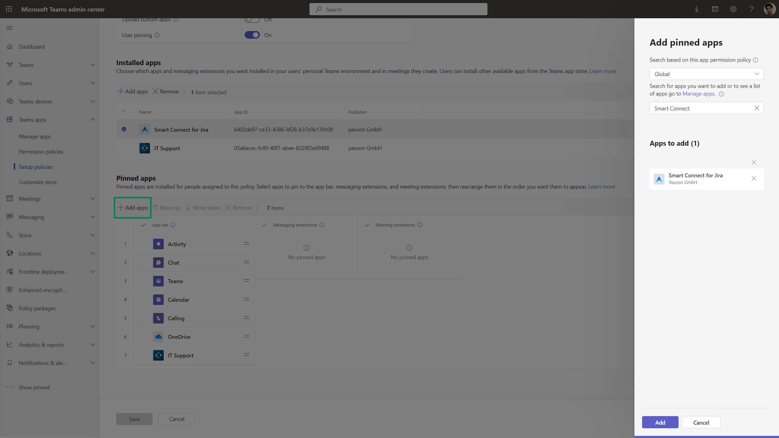 Deployment Microsoft Teams app