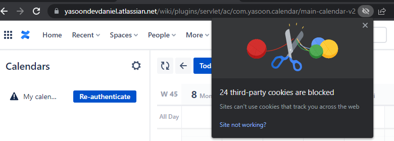 Microsoft 365 re-authenticate/Allow Cookies